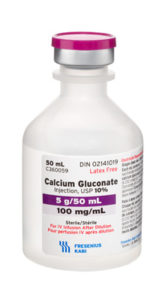 Calcium Gluconate, Preservative Free 10%, 100 mg / mL Intravenous ...