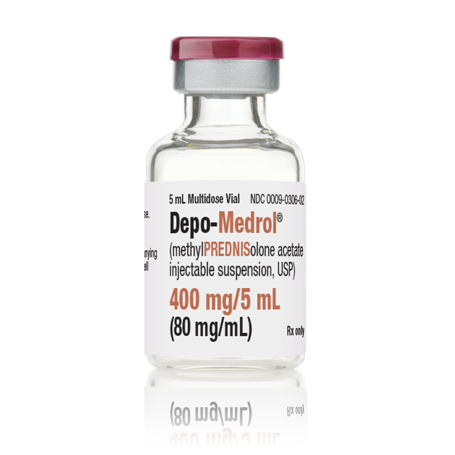 Depo-Medrol Methylprednisolone Acetate 40 mg / mL Injection Vial 10 mL ...