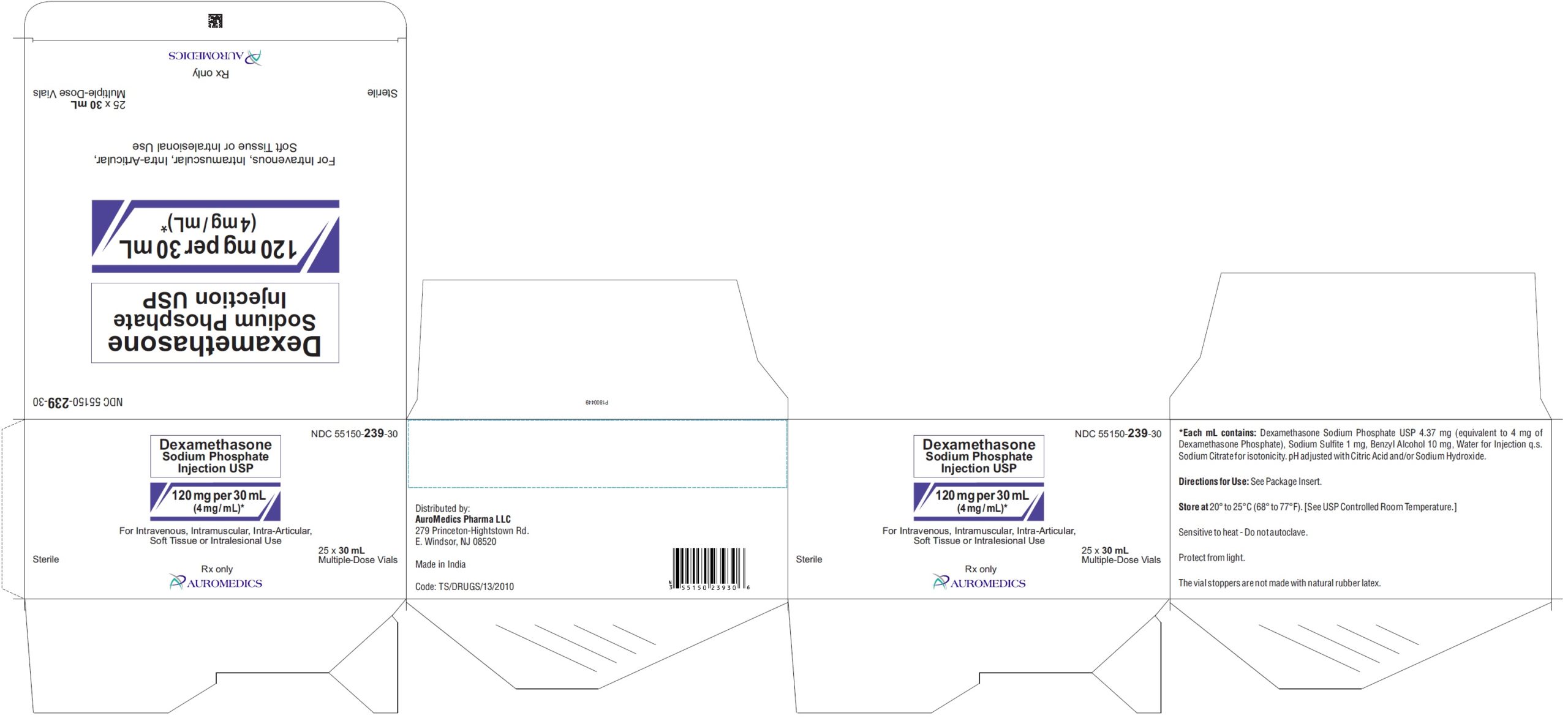 Dexamethasone Sodium Phosphate 4 mg / mL Multiple Dose Vial 30 mL - Merit Pharmaceutical