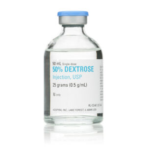 50% Dextrose Injection, USP Vial 50ML - Flat 25 x 50mL - Merit ...