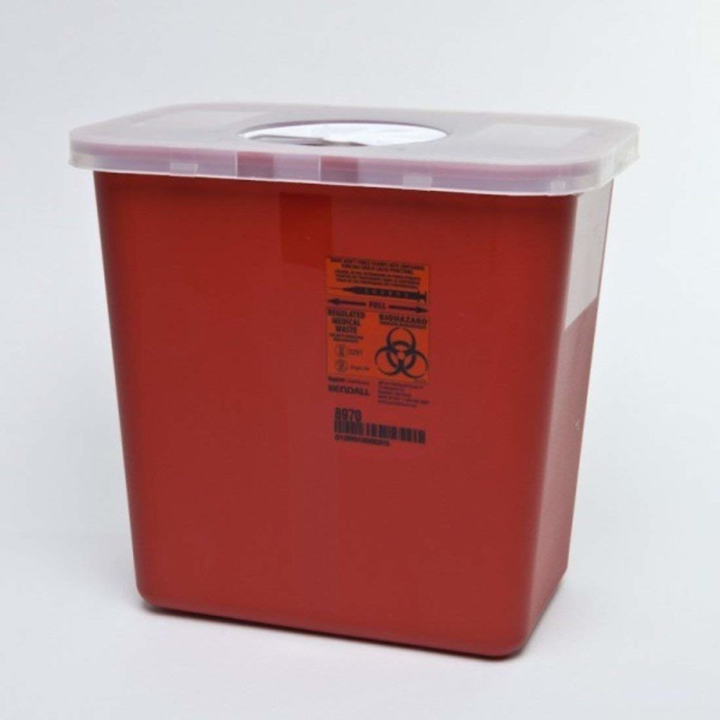 Sharps Container 2 Gallon Red - Merit Pharmaceutical