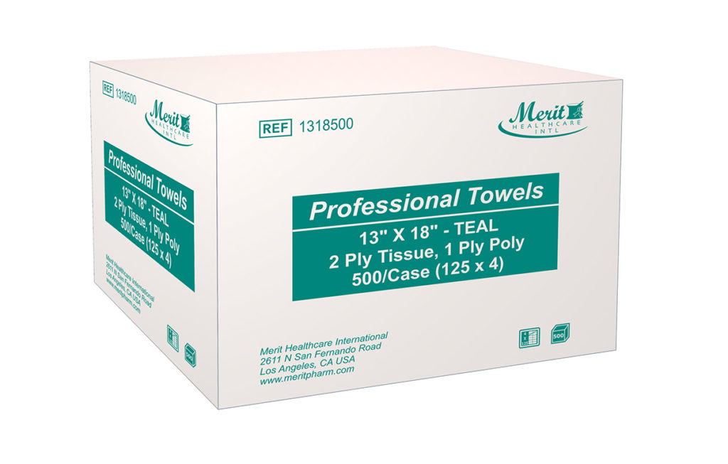 Towel Tissue Poly 13 X 18 Inch Blue 500/Case # 1318500 - Merit ...