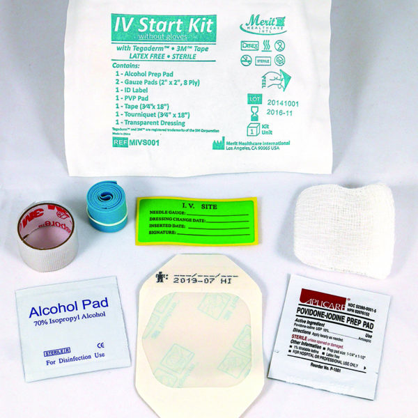 IV THERAPY SUPPLIES PACKAGE -50 PATIENTS - Merit Pharmaceutical