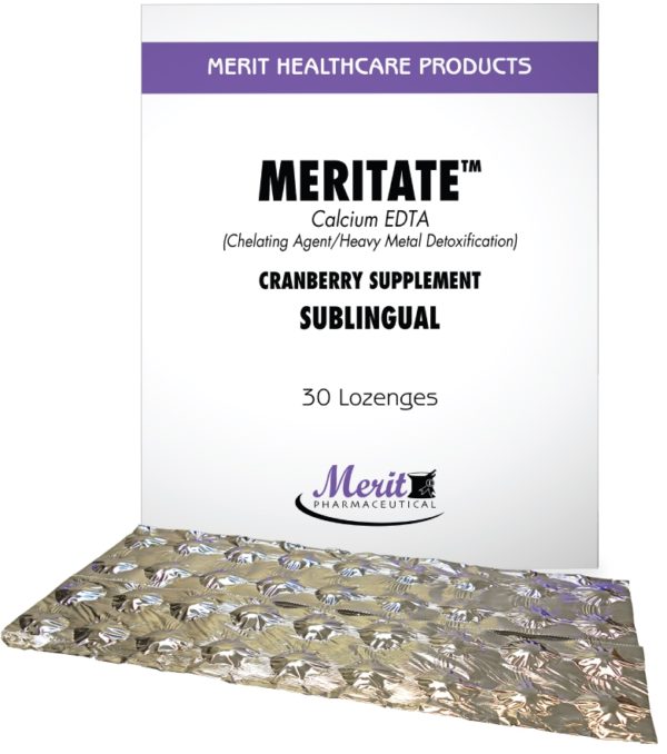 Meritate (EDTA) Tablet Sublingual, 30 Lozenges - Merit Pharmaceutical