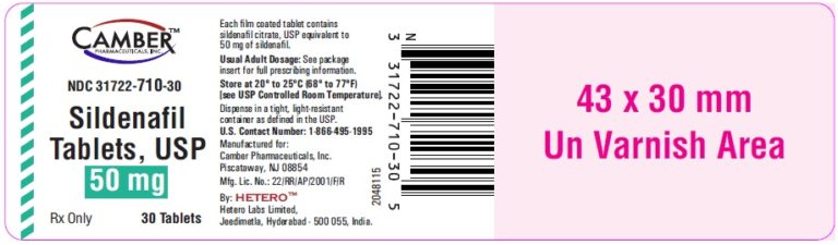 SILDENAFIL TAB 50MG, 100 BTL NDC 13668018701 NON-RETURNABLE - Merit ...