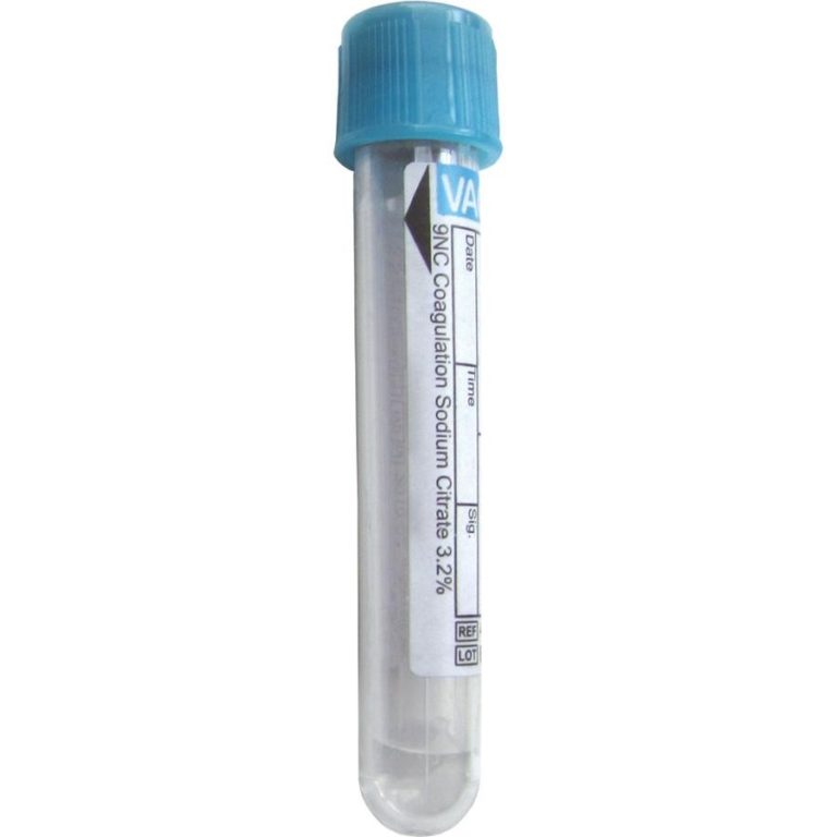 3.5ML VACUETTE TUBE 9NC COAGULATION SODIUM CITRATE 3.2% 13X75 BLUE CAP ...