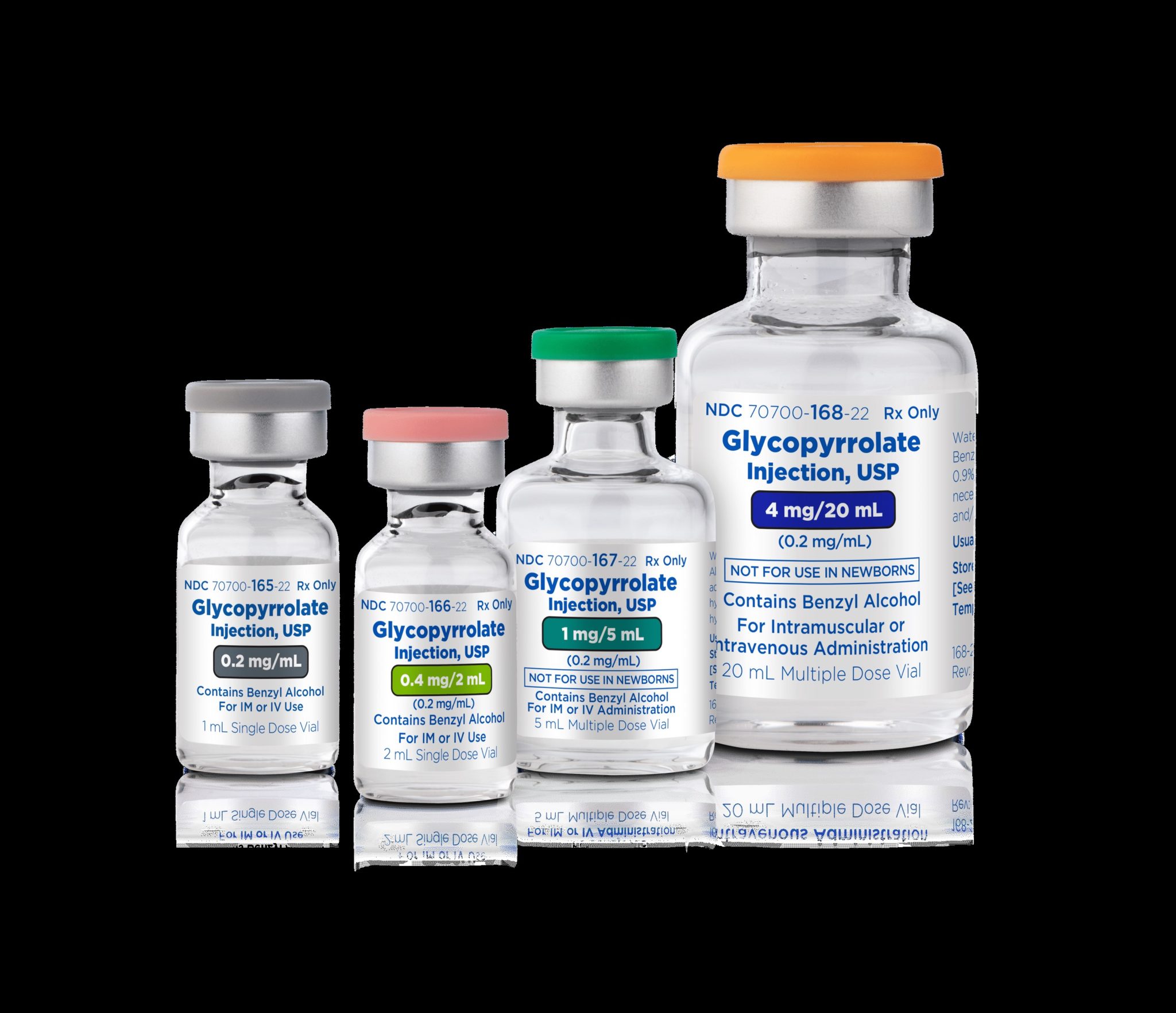 Glycopyrrolate Injection USP, 0.2mg/mL 25 x 1mL SDV - Merit Pharmaceutical