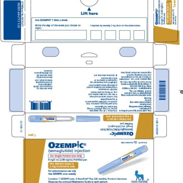 Ozempic® Semaglutide Prefilled Injection Pen 2mg/0.75mL 3mL - Merit ... Ozempic® Semaglutide Prefilled Injection Pen 2mg/0.75mL 3mL - Merit ...