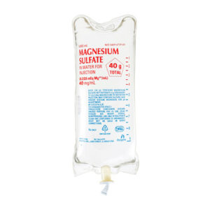 Magnesium Sulfate Injection in Sterile Water, USP 40g/1000ml 1x12 Bags ...