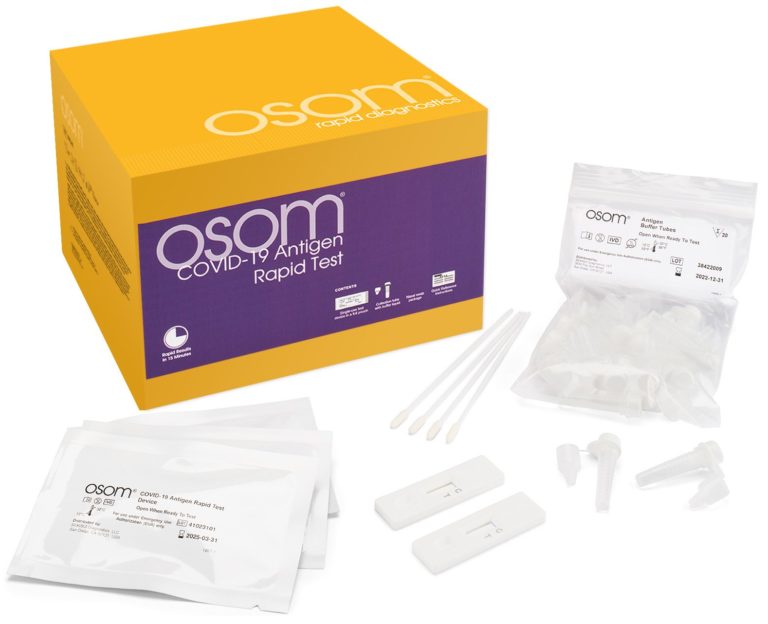 OSOM COVID-19 ANTIGEN RAPID TEST, 40TESTS KT 1066 40 NON-RETURNABLE ...