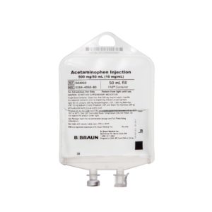 Acetaminophen Injection 500 mg/50 mL 1 X 24 X 50mL - Merit Pharmaceutical