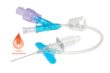 Safety IV Catheter Closed Winged 22G x 1", Dual Port, Needleless Port ...