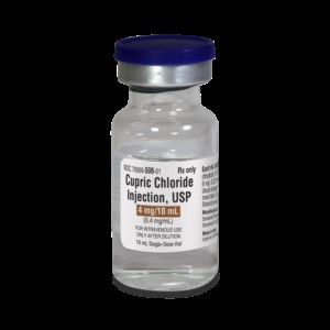Cupric Chloride Injection, USP 0.4mg/mL, 10mL Vial - Merit Pharmaceutical