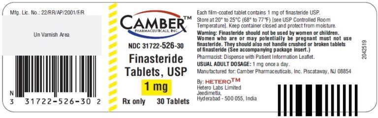 FINASTERIDE 1MG, 30 BTL NDC 57237006130 NON-RETURNABLE - Merit ...