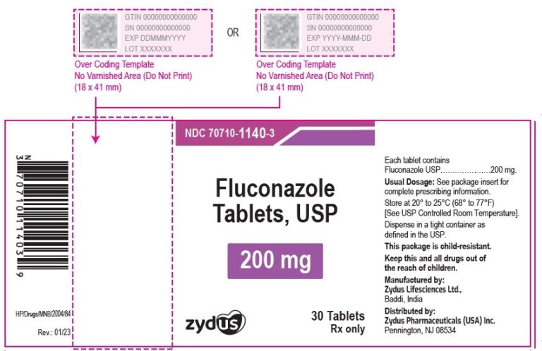 Fluconazole Tablet 200mg, 30 Bottle - Merit Pharmaceutical