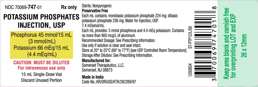 Potassium Phosphates Injection, USP 15mL - Merit Pharmaceutical