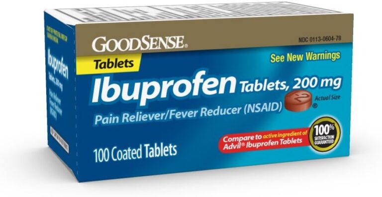 Ibuprofen 200 mg Tablet Bottle 100 Tablets - Merit Pharmaceutical